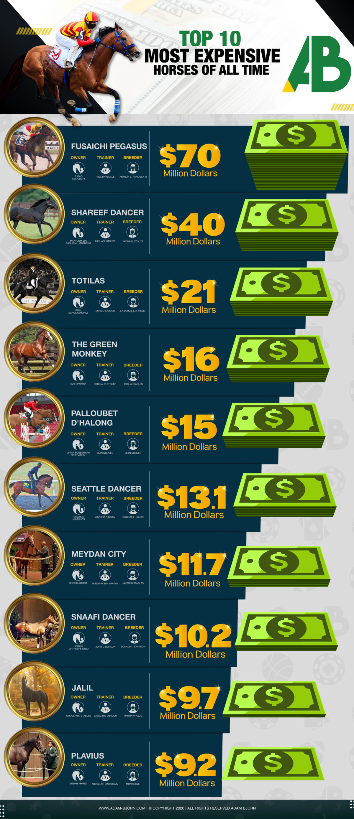 Some of the most expensive horses ever sold – Adam Bjorn